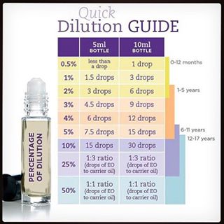 rollerbottle dilution chart | Reija Eden - Holistic Health & Wellness
