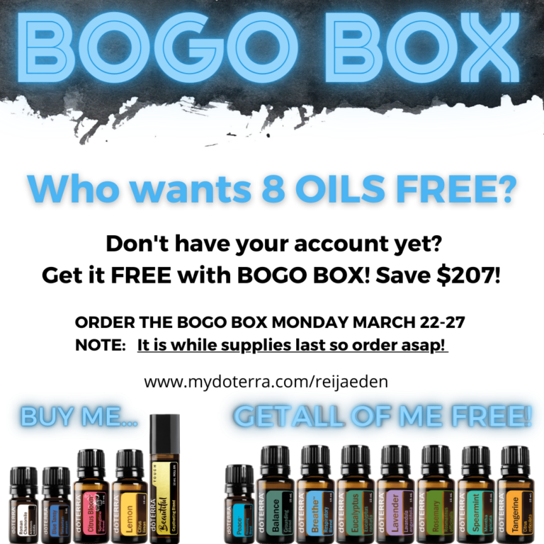 doTERRA BOGO Box | Reija Eden - Essential Oil & Health Coach